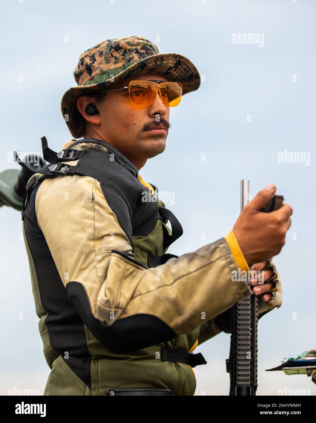 U.S. Marine Corps Sgt. Richard Castro, with the Marine Corps Shooting ...