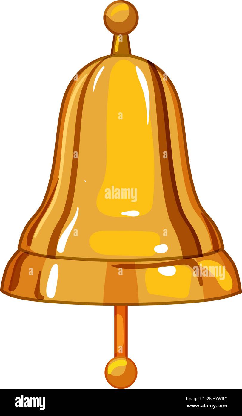 sound bell cartoon vector illustration color sign Stock Vector Image ...