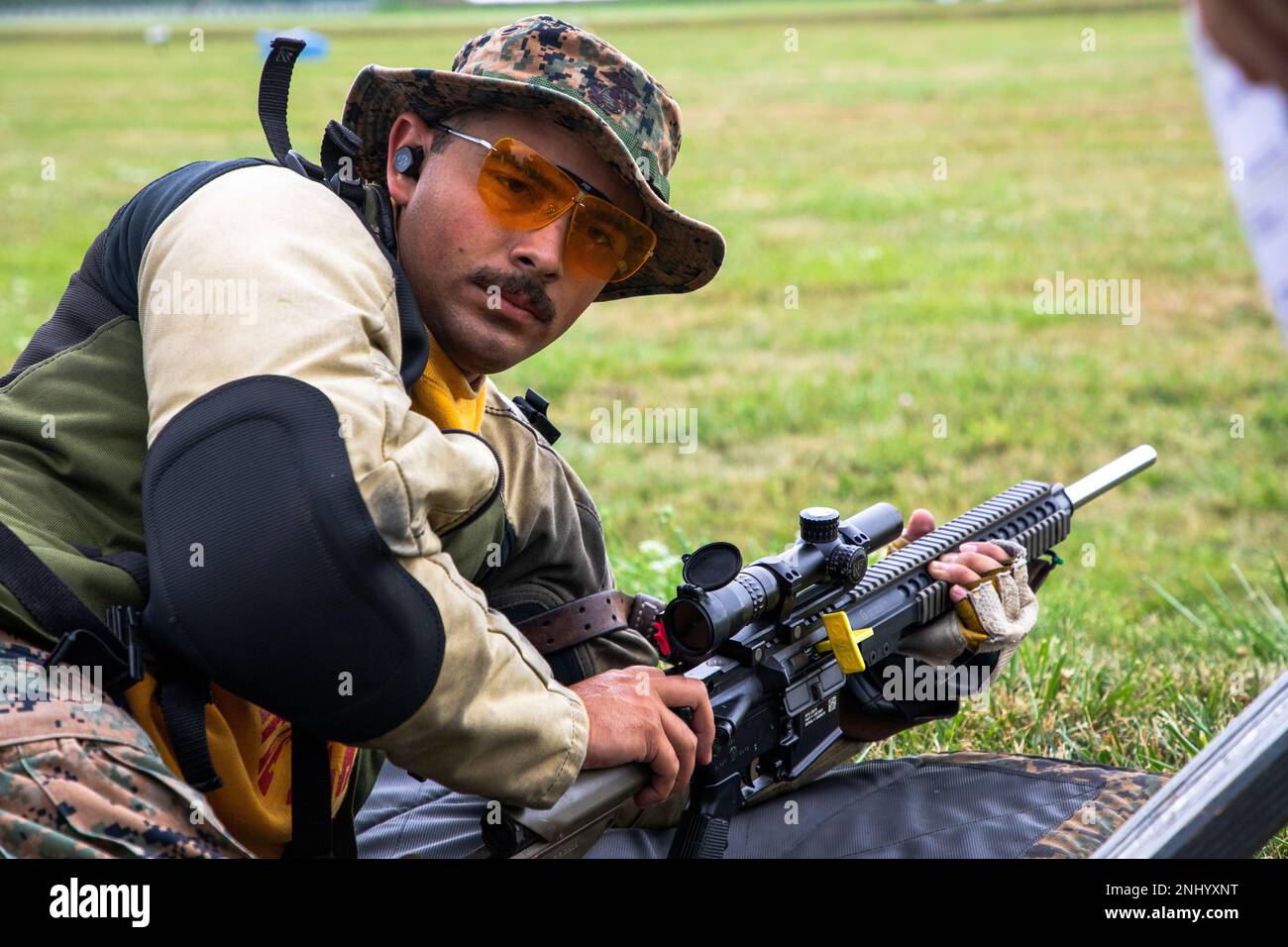 U.S. Marine Corps Sgt. Richard Castro, with the Marine Corps Shooting ...