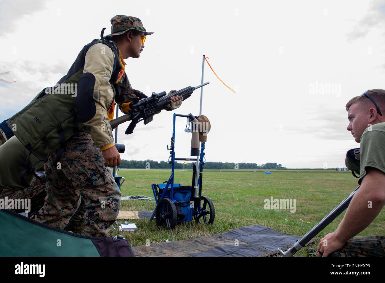 U.S. Marine Corps Sgt. Richard Castro, with the Marine Corps Shooting ...
