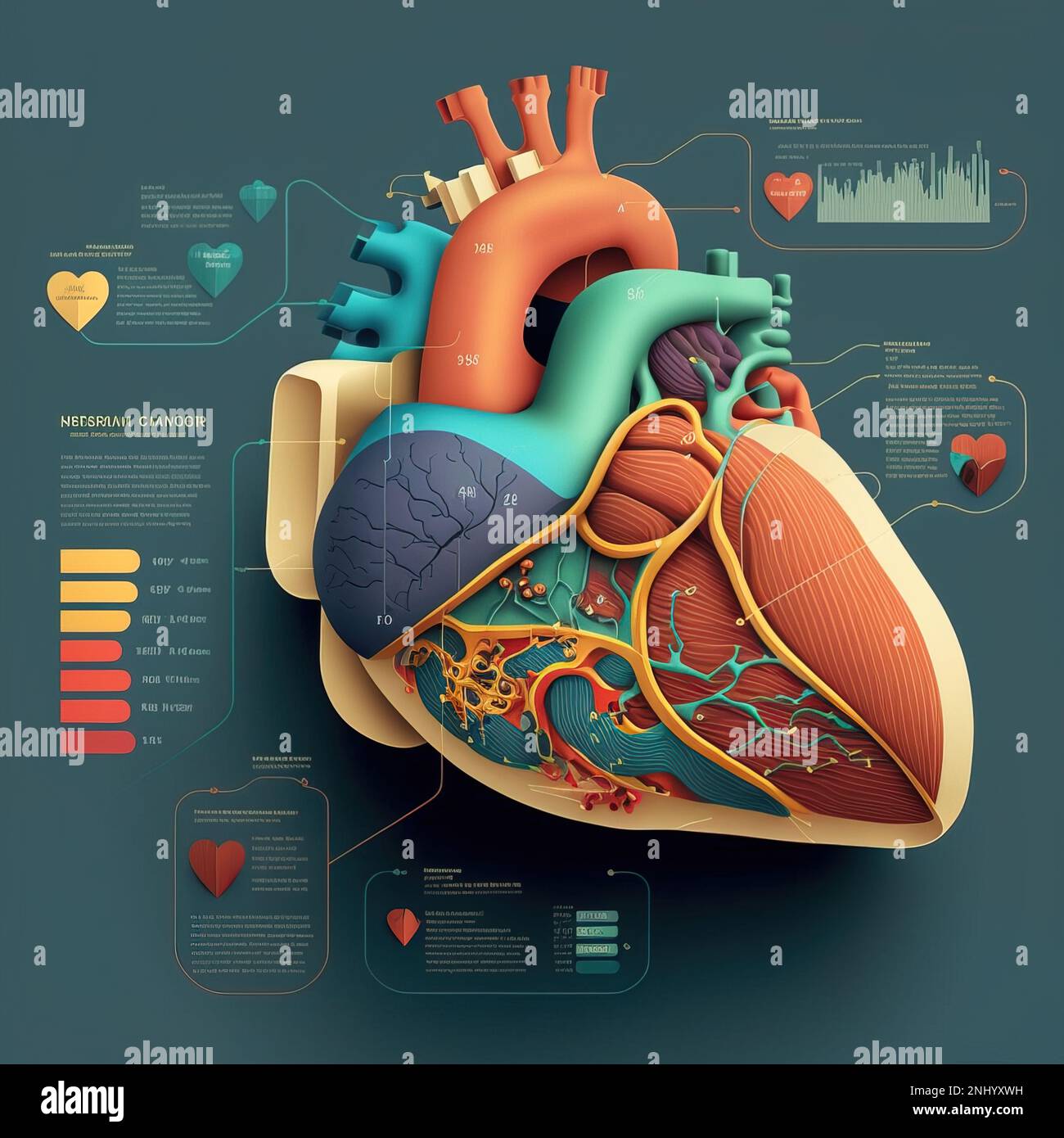 Anatomical heart modern hi-res stock photography and images - Alamy