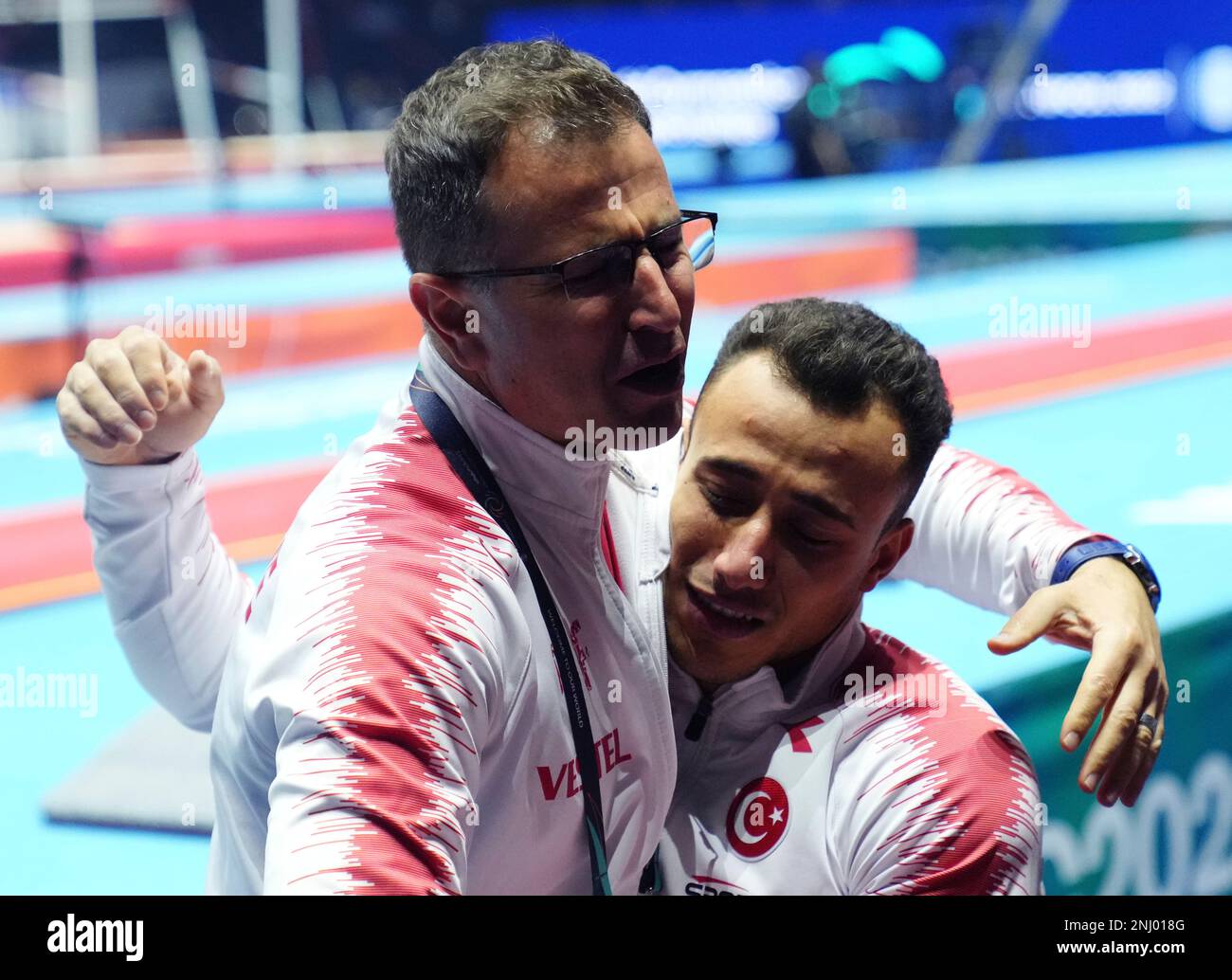 Adem Asil of Turkey reacts during MEN'S RINGS APPARATUS FINAL of 51st ...