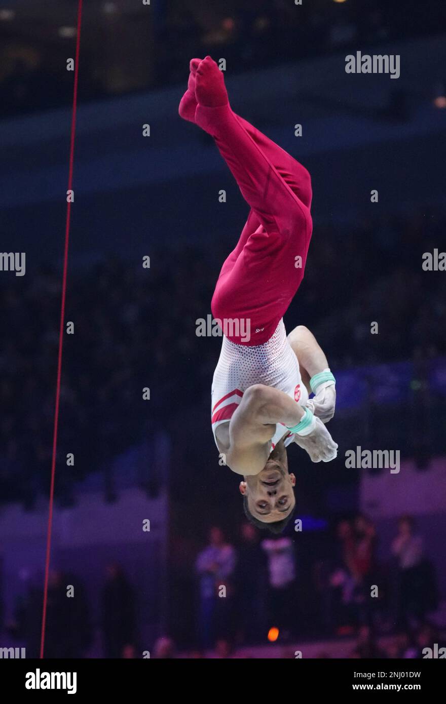 Adem Asil of Turkey performs during MEN'S RINGS APPARATUS FINAL of 51st ...