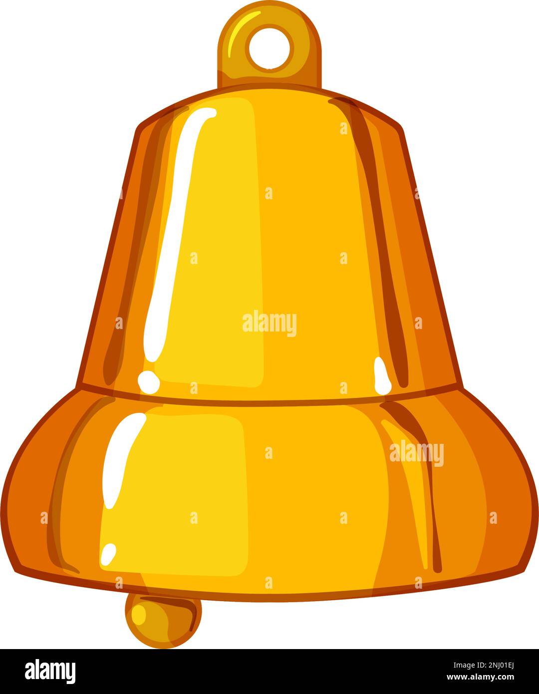 notification bell cartoon vector illustration color sign Stock Vector ...