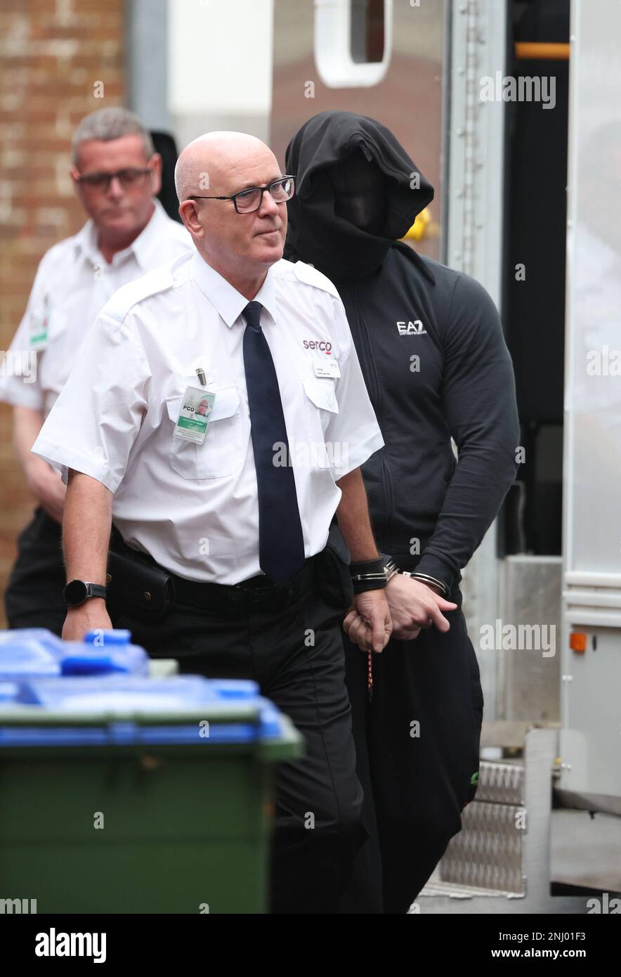Lewes, UK. 22nd Feb, 2023. Pietro Addis arrives at Lewes Crown Court on ...