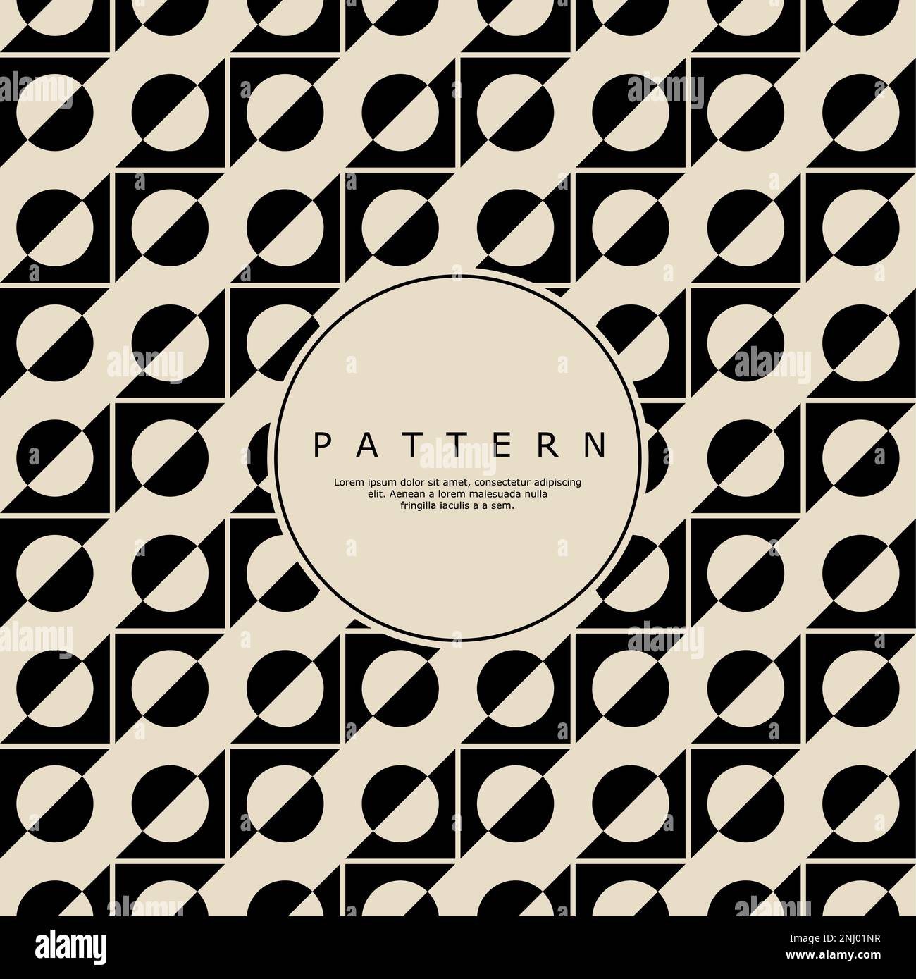 Luxury circle halftone abstract pattern vector. Round and square ...