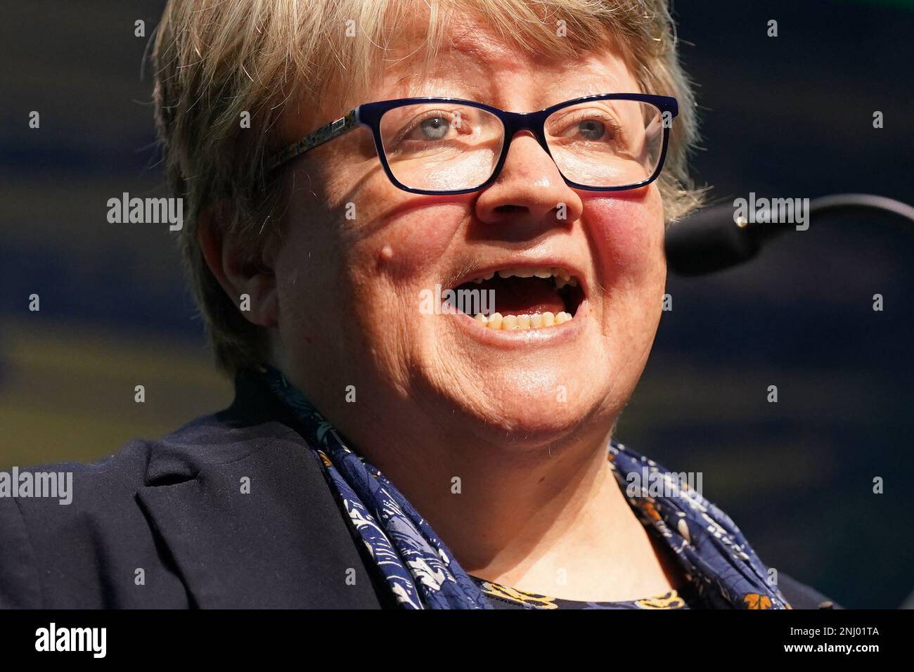 Environment Secretary Therese Coffey speaking during the National ...