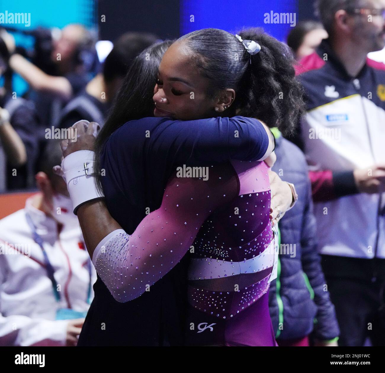 Jordan Lucella Elizabeth Chiles of United States reacts during WOMEN'S ...