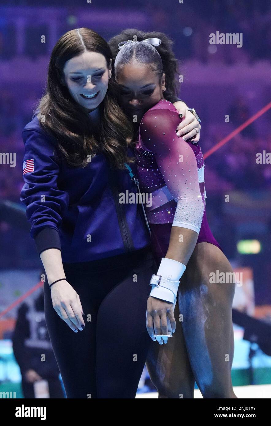 Jordan Lucella Elizabeth Chiles of United States reacts during WOMEN'S ...
