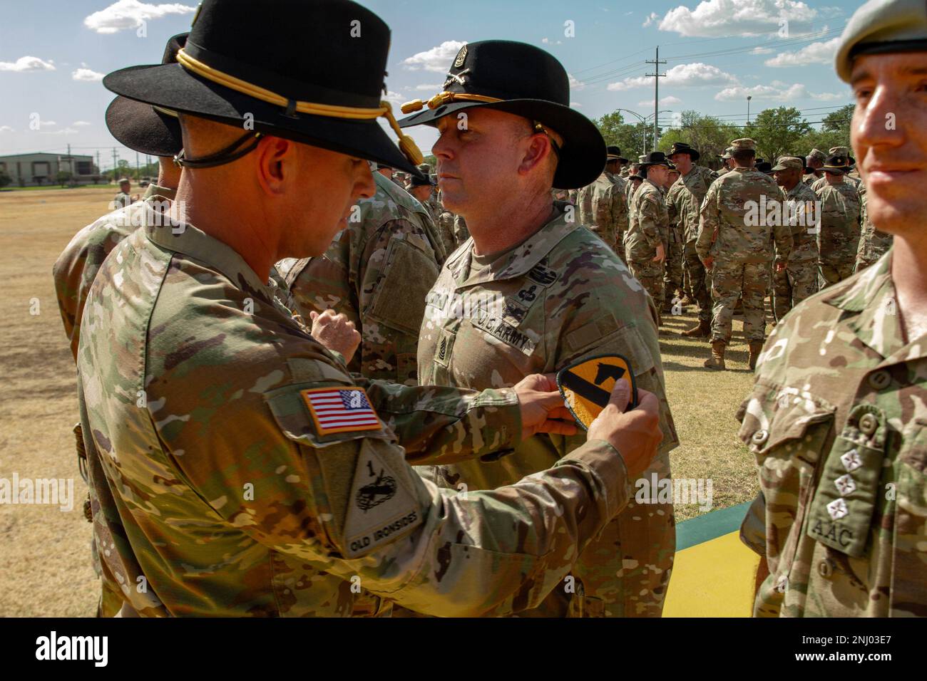 Command Sgt. Maj. Shade Munday, 1st Cavalry Division command sergeant ...