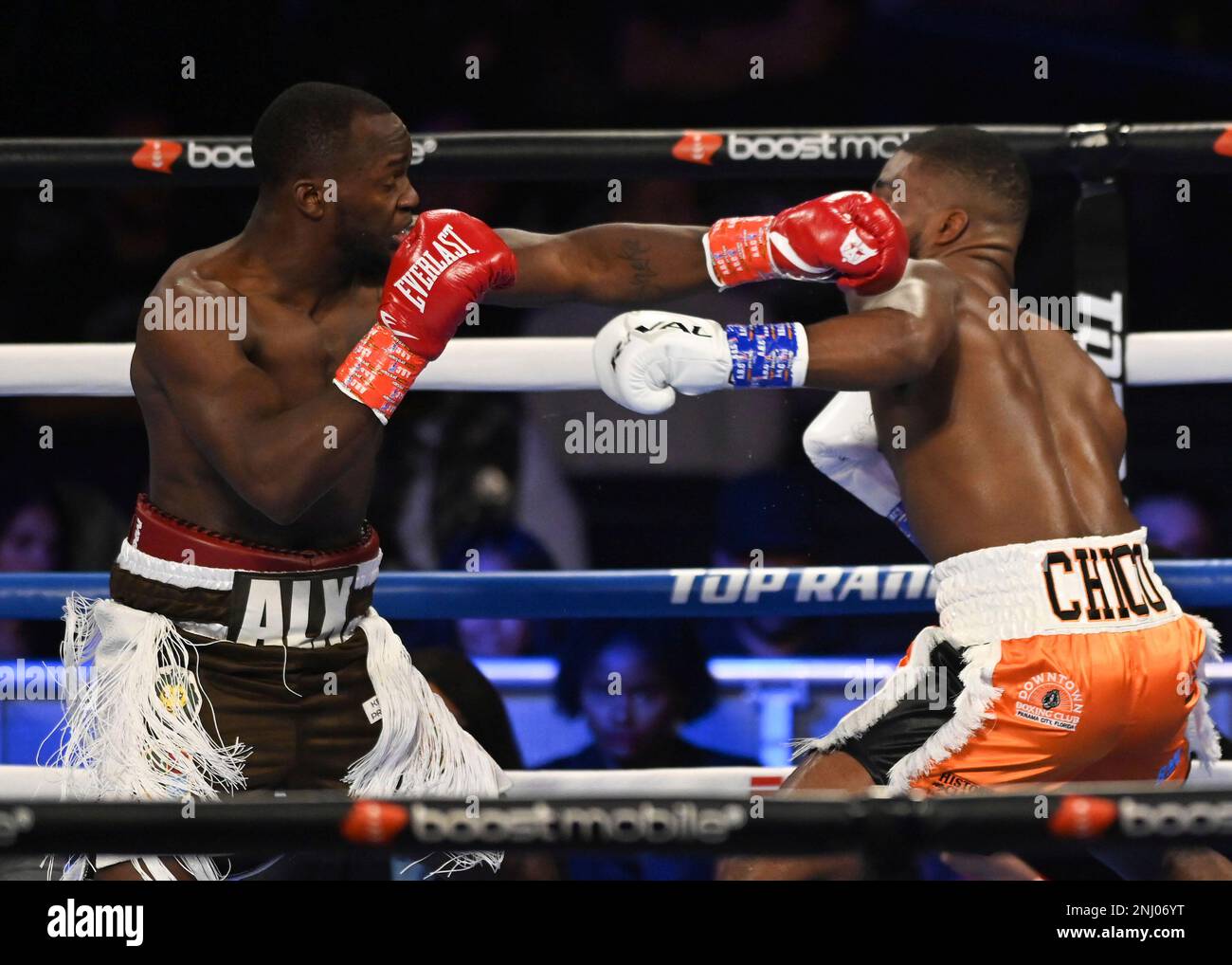 NEW YORK, NY - OCTOBER 29: Troy Isley (red tape) takes on Quincy ...