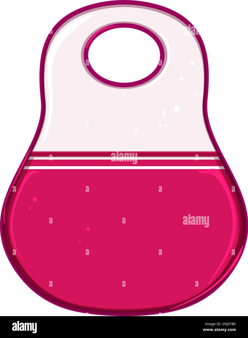 baby bib cartoon vector illustration color sign Stock Vector Image ...