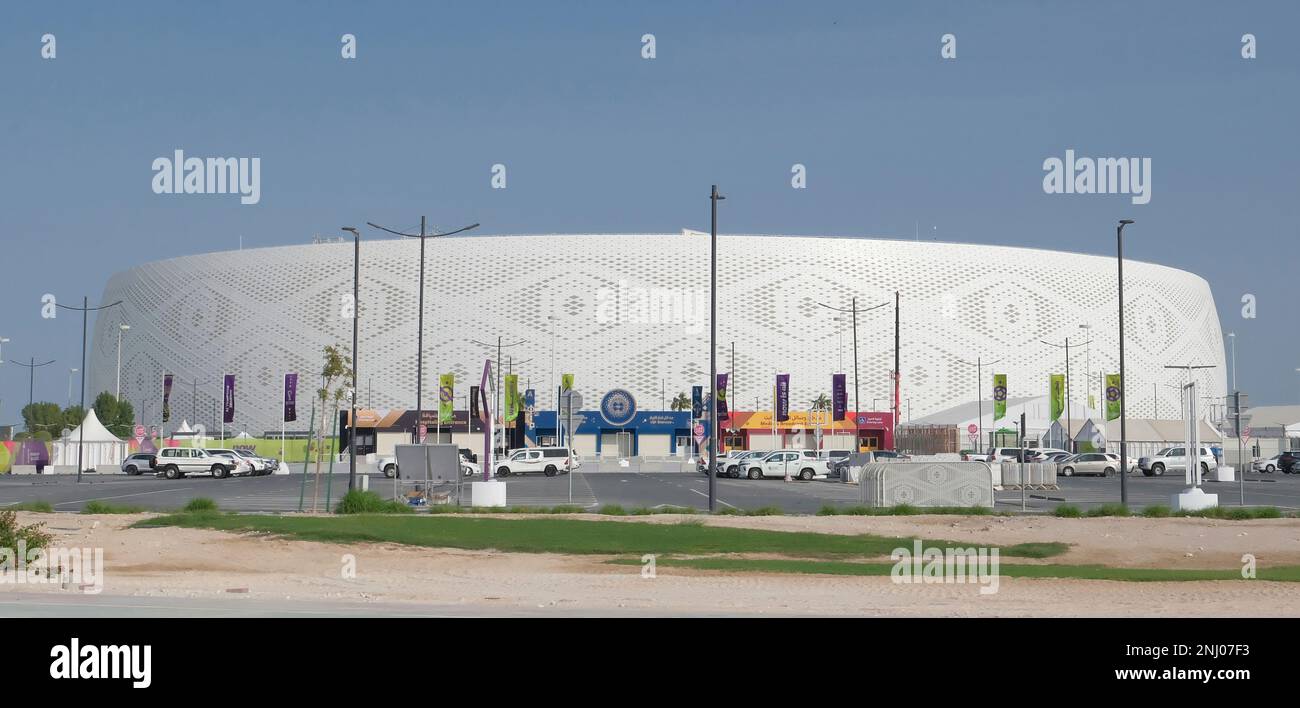 Al Thumama Stadium which was built for FIFA World Cup is pictured in ...