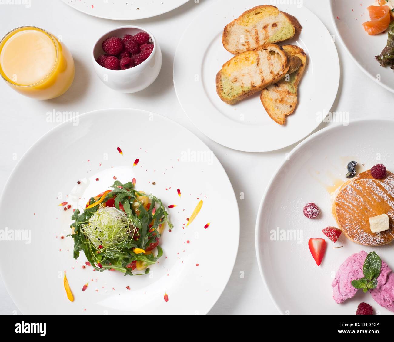 organic breakfast healthy food fitness Stock Photo - Alamy
