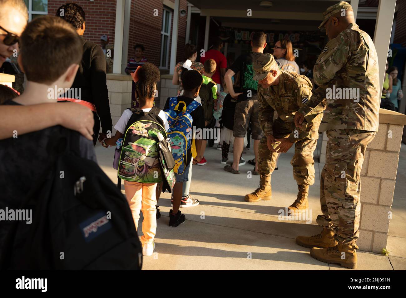 U.S. Army Maj. Gen. Charles Costanza and Command Sgt. Maj. Quentin V ...