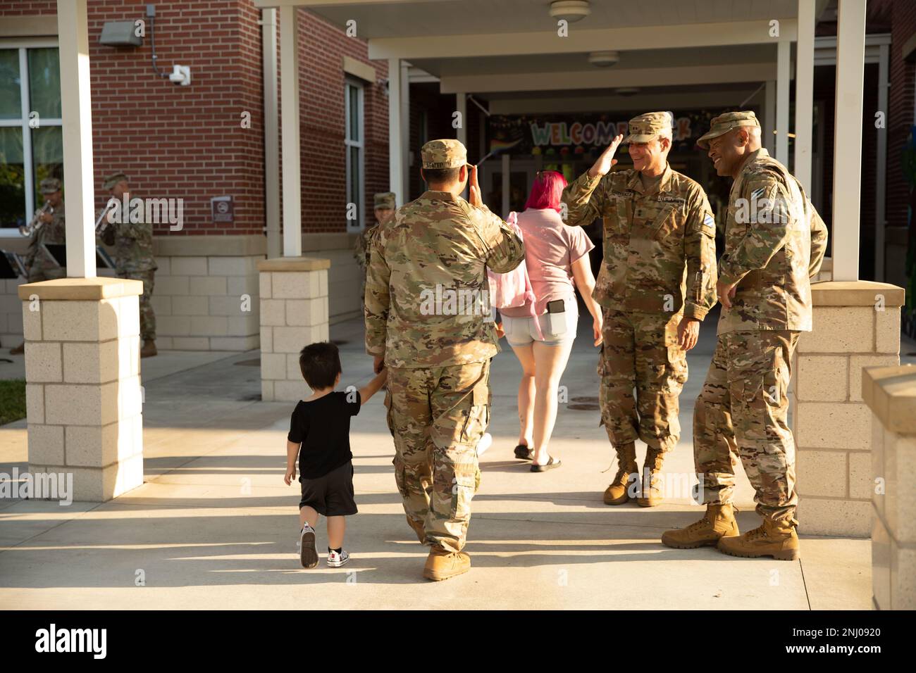 U.S. Army Maj. Gen. Charles Costanza and Command Sgt. Maj. Quentin V ...