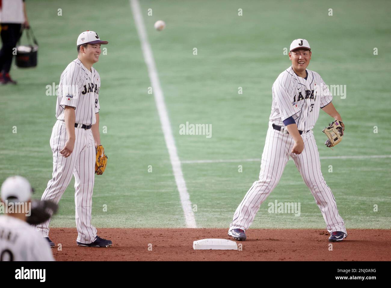 An official practice of Japan national baseball team (Samurai Japan) in ...