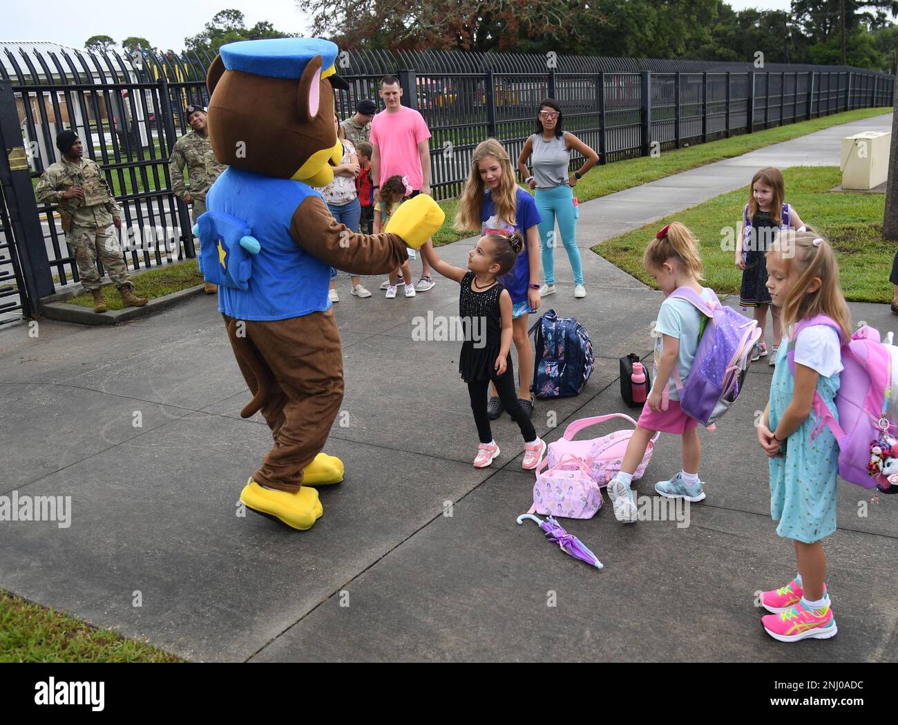 Members of the 81st Security Forces Squadron and Chase the Paw Patrol ...