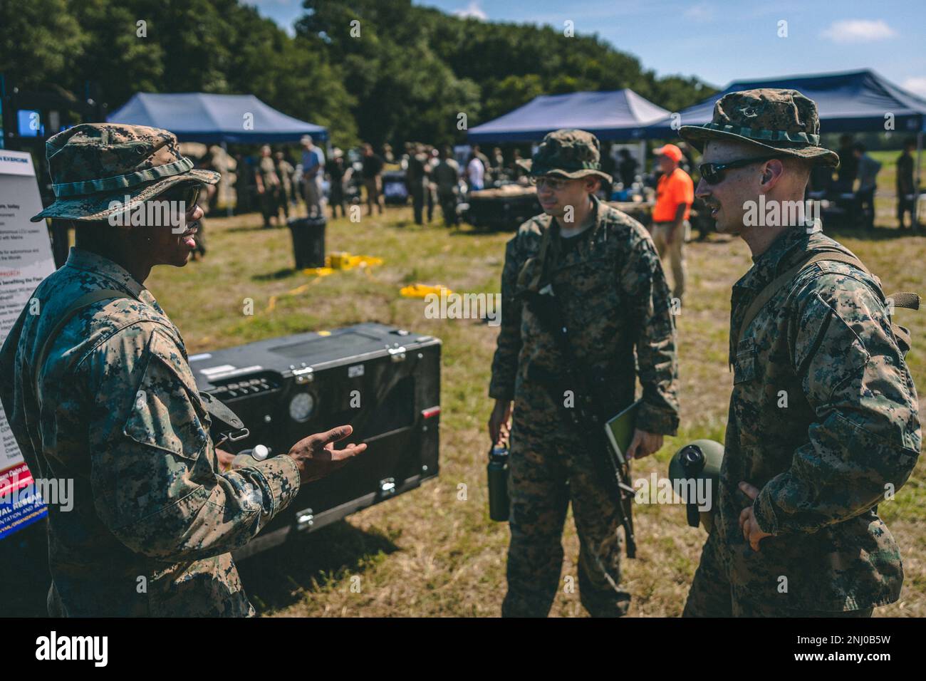 U.S. Marine Corps 1st Lt. Jamaz Richardson, a logistics officer with ...