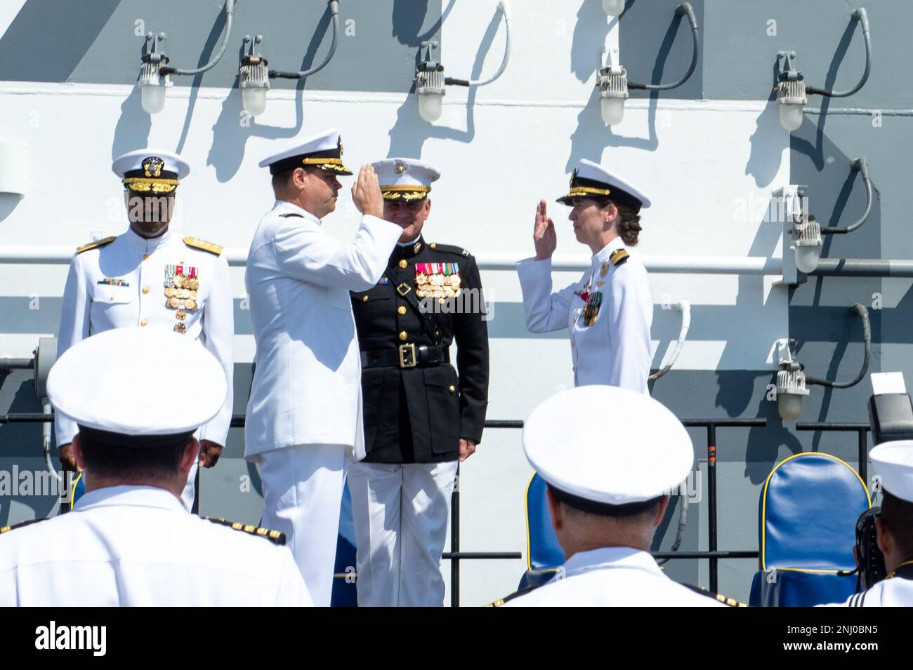 SAN DIEGO (August 4, 2022) Capt. Kathleen Ellis, USS Boxer Commanding ...