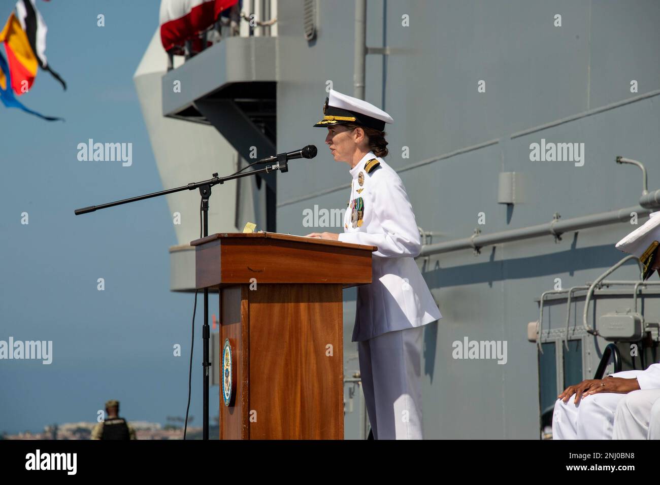 SAN DIEGO (August 4, 2022) Capt. Kathleen Ellis, USS Boxer Commanding ...