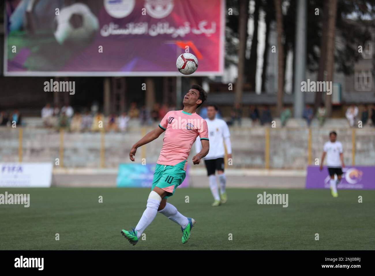 A player of Aino Football Club in action during Afghanistan Champions ...