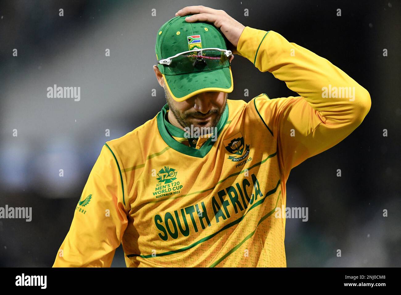 SYDNEY, AUSTRALIA - NOVEMBER 03: Aiden Markram of South Africa looks ...