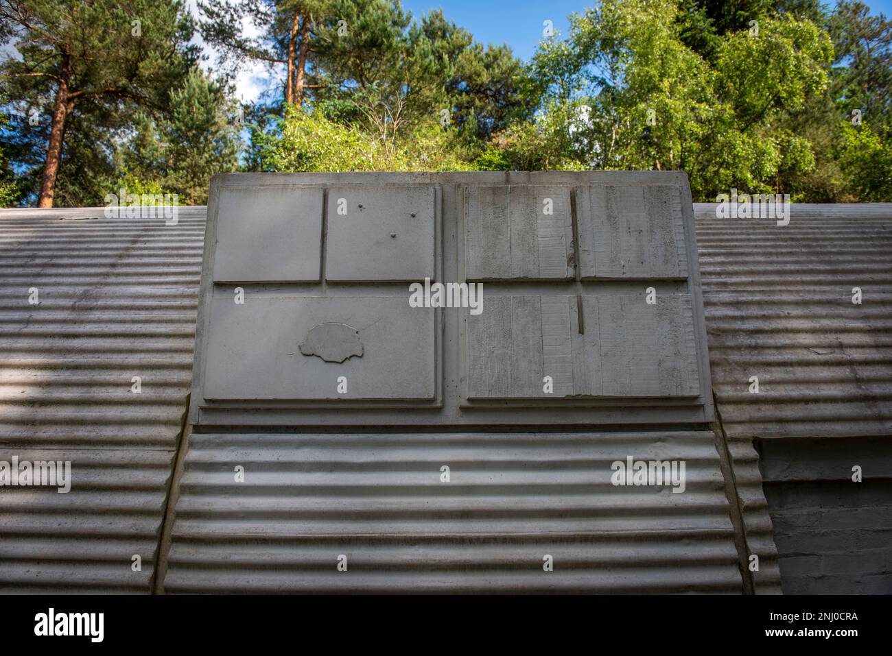 The cast concrete interior sculpture of a Nissen hut by artist Rachel ...