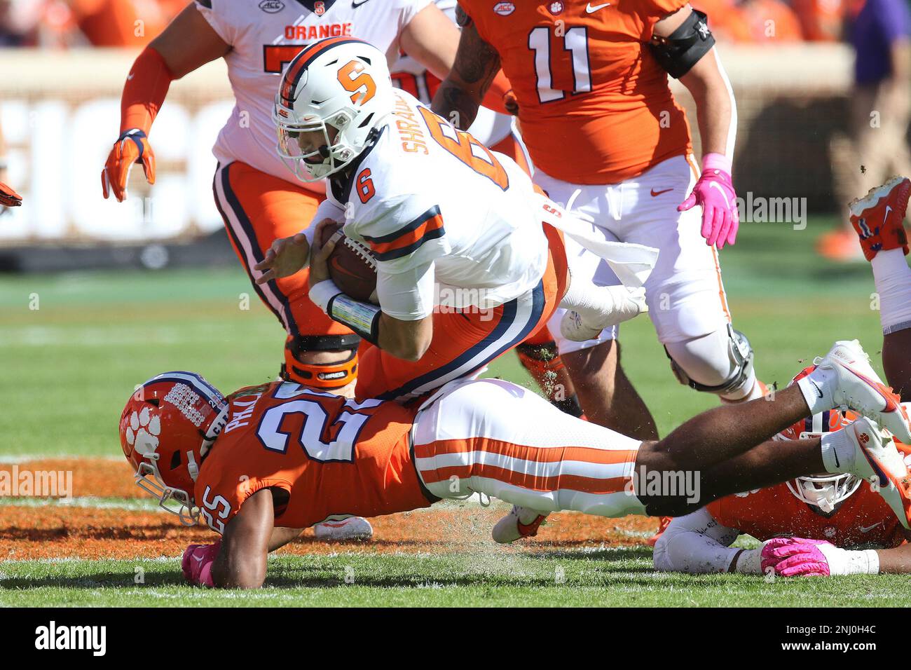 CLEMSON, SC - OCTOBER 22: Clemson Tigers safety Jalyn Phillips (25 ...