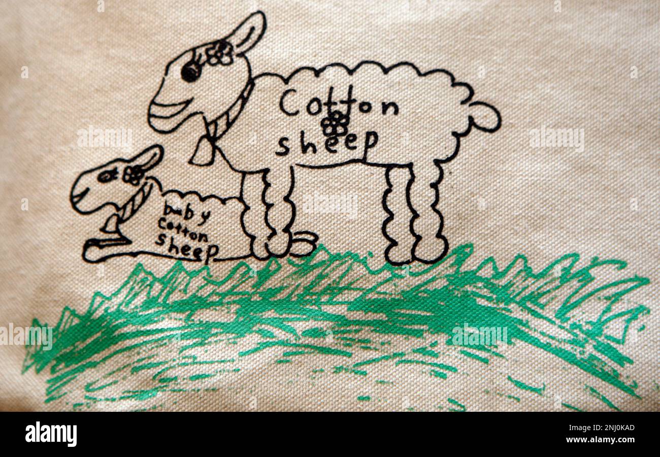 The original logo for Cotton Sheep was made by Rue Critchfield's sister ...