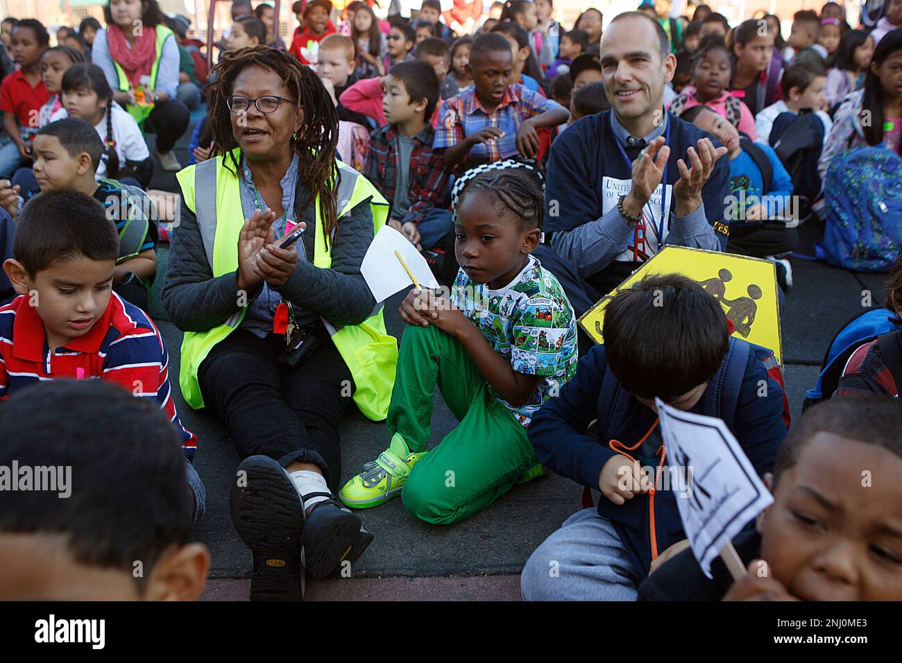 On International Walk and Roll to School day Bessie Carmichael ...