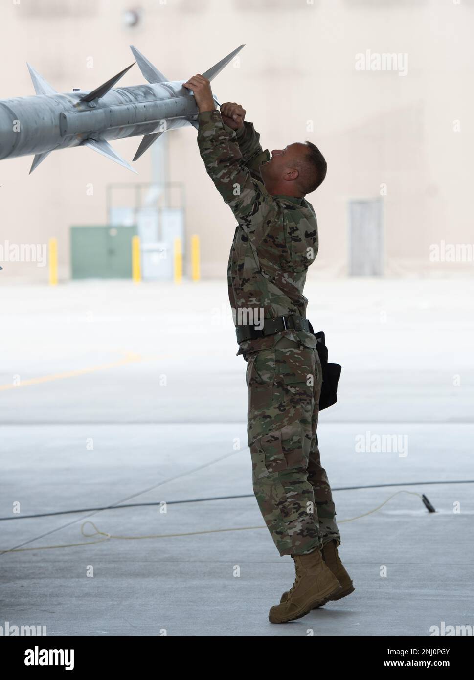 U.S. Air Force Senior Master Sgt. Nick Miller, an ordinance systems ...