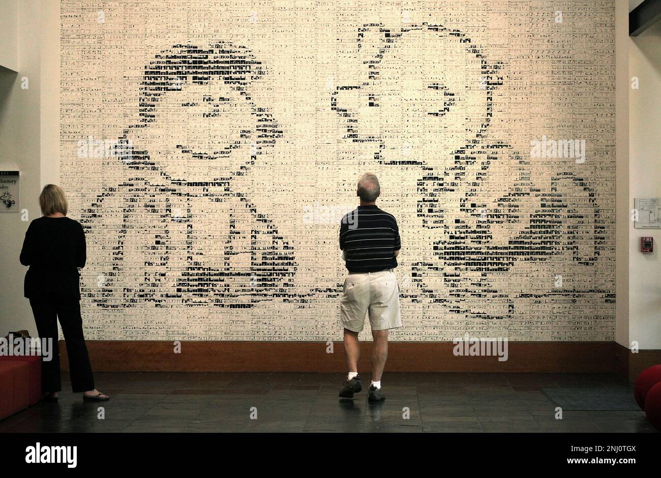 The Peanuts Tile Mural by Japanese artist Yoshiteru Otani covers the ...