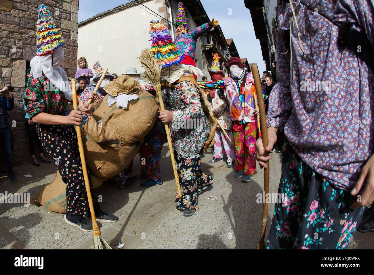 Lantz, Navarra. Spain. 21th Feb. 2023. Traditions. Carnivals ...