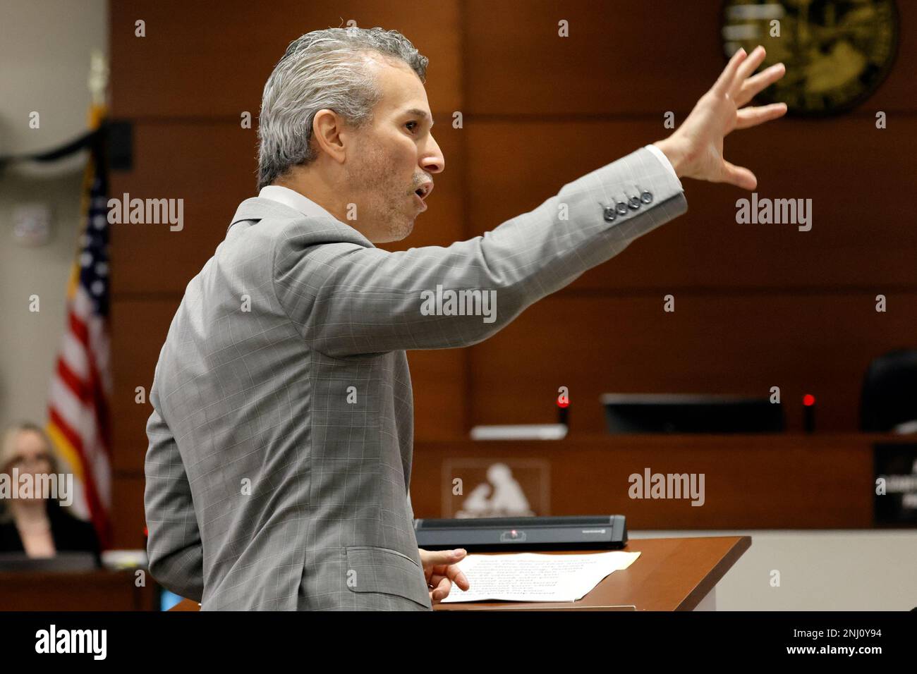 Max Schachter gives his victim impact statement during the sentencing ...
