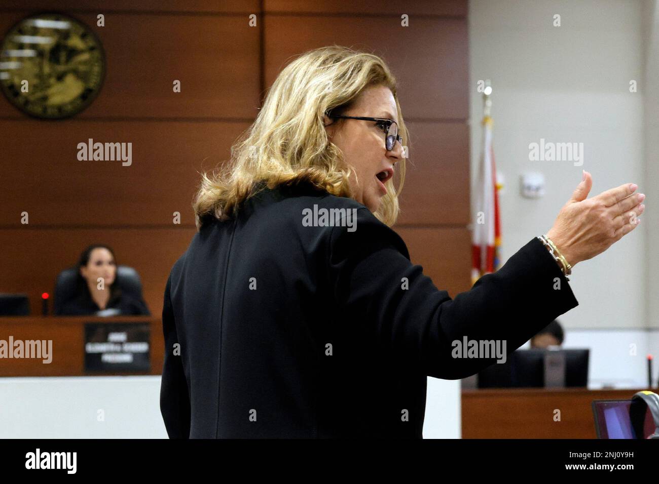 Assistant State Attorney Carolyn McCann objects to the defense's ...