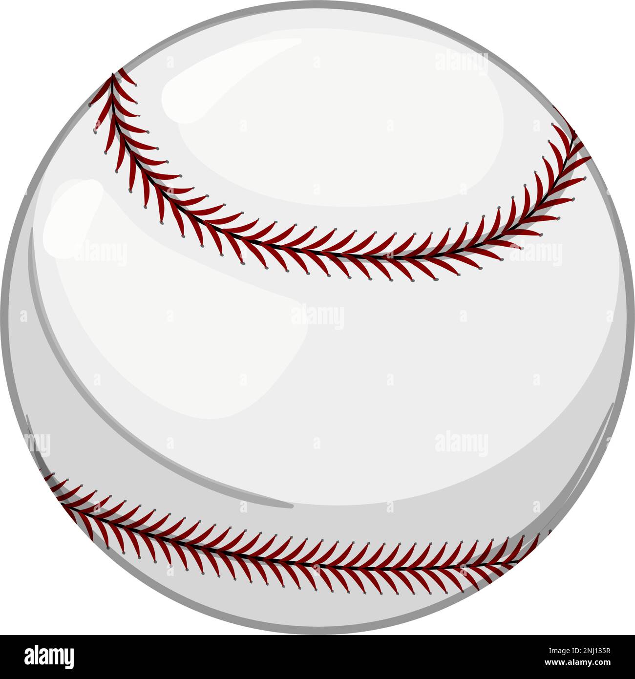 baseball ball sport cartoon vector illustration color Stock Vector ...