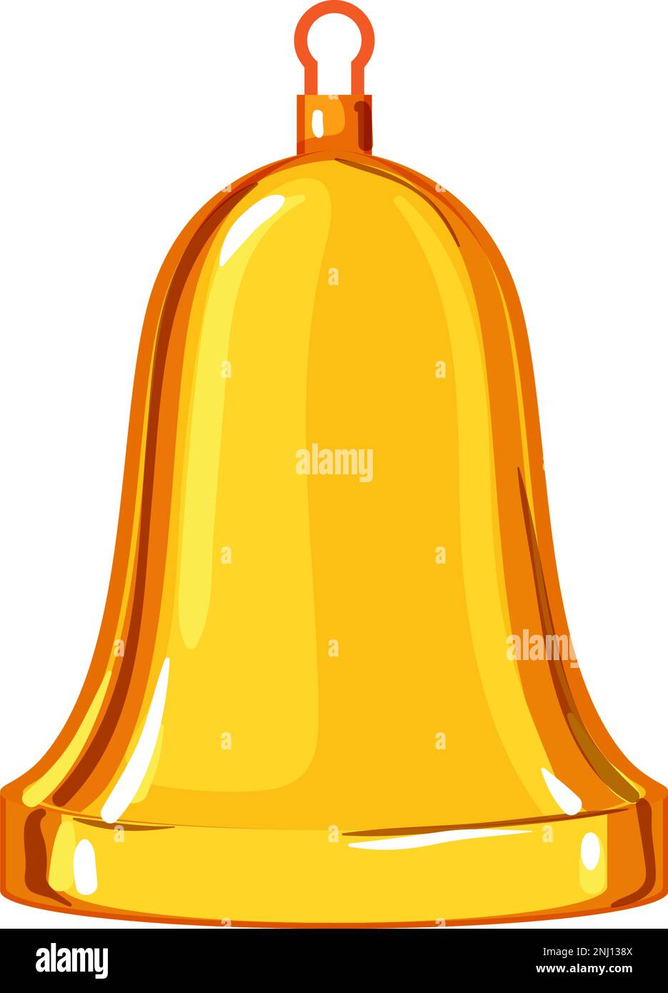 alert bell cartoon vector illustration color sign Stock Vector Image ...