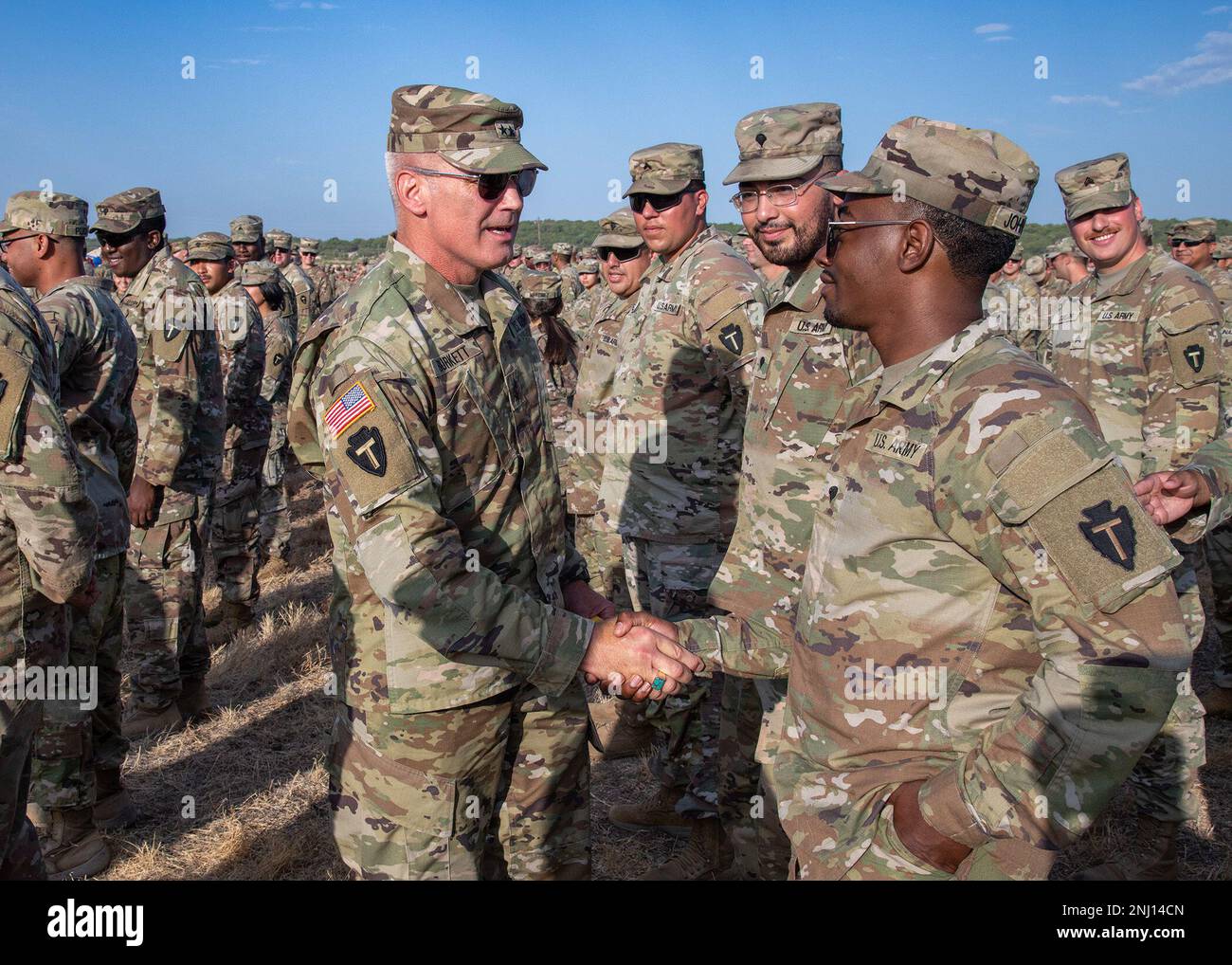 FORT HOOD, Texas – Texas Army National Guard, Maj. Gen. Win Burkett ...