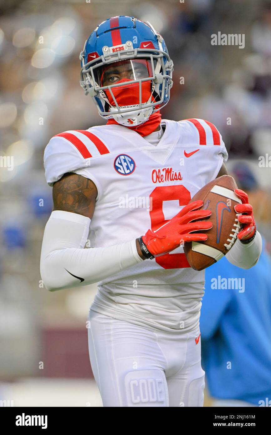 COLLEGE STATION, TX - OCTOBER 29: Mississippi Rebels cornerback Miles ...