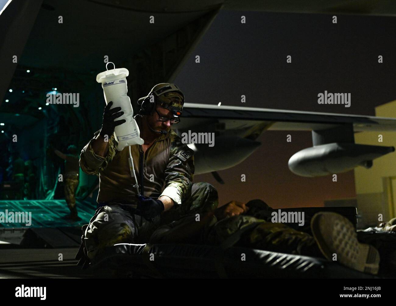 U.S. Air Force Capt. Aaron Porter, a 379th Expeditionary Medical Group ...