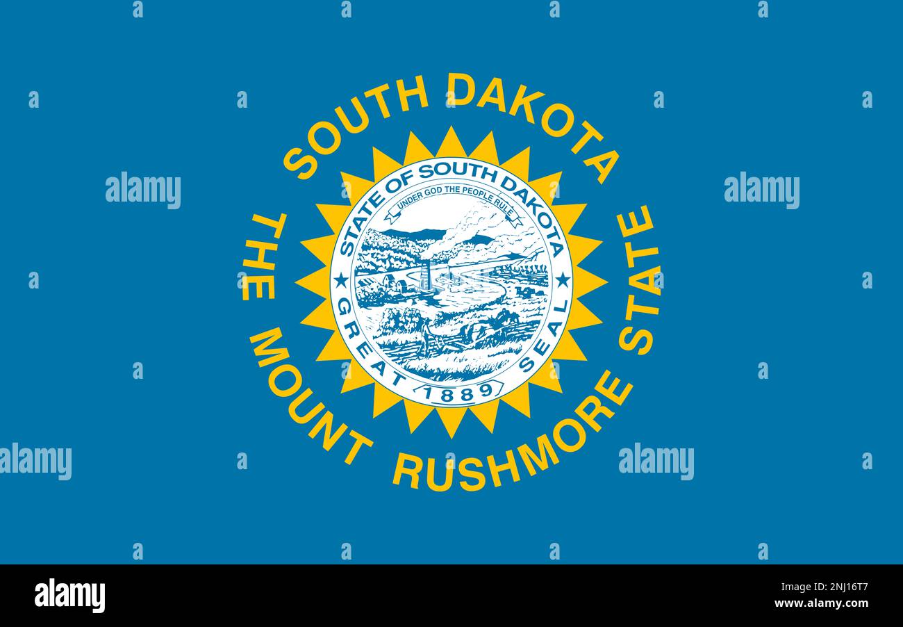 State flag of South Dakota Stock Photo - Alamy