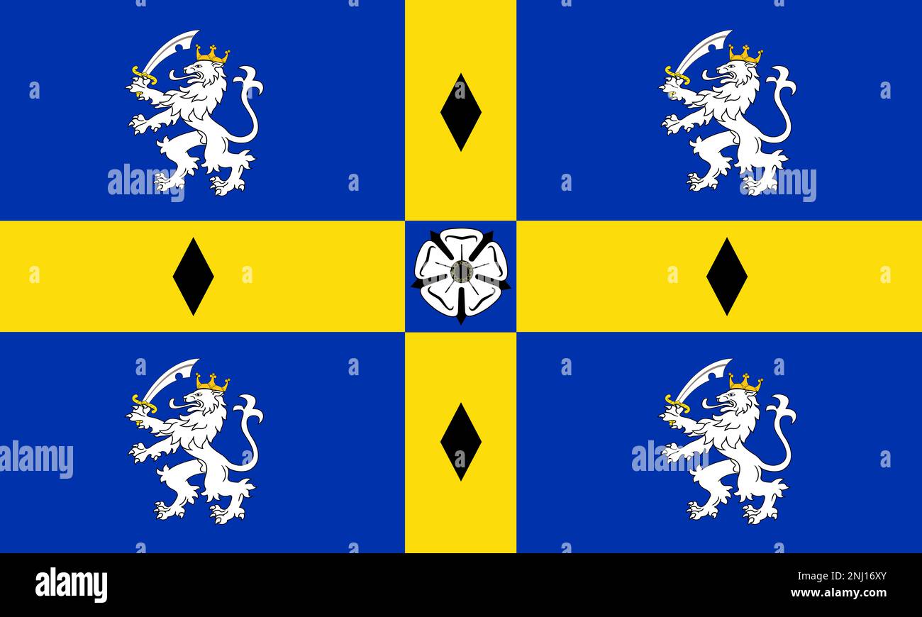 Flag of Durham County Council Stock Photo - Alamy
