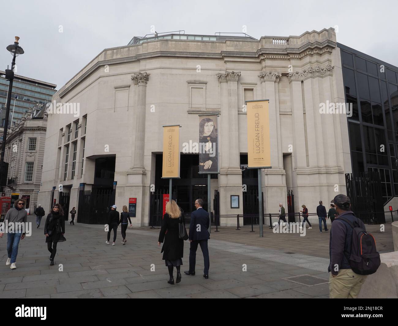 LONDON, UK - CIRCA OCTOBER 2022: Sainsbury Wing at the National Gallery ...