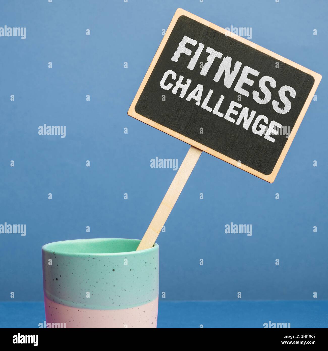 Inspiration showing sign Fitness Challenge. Business overview condition ...