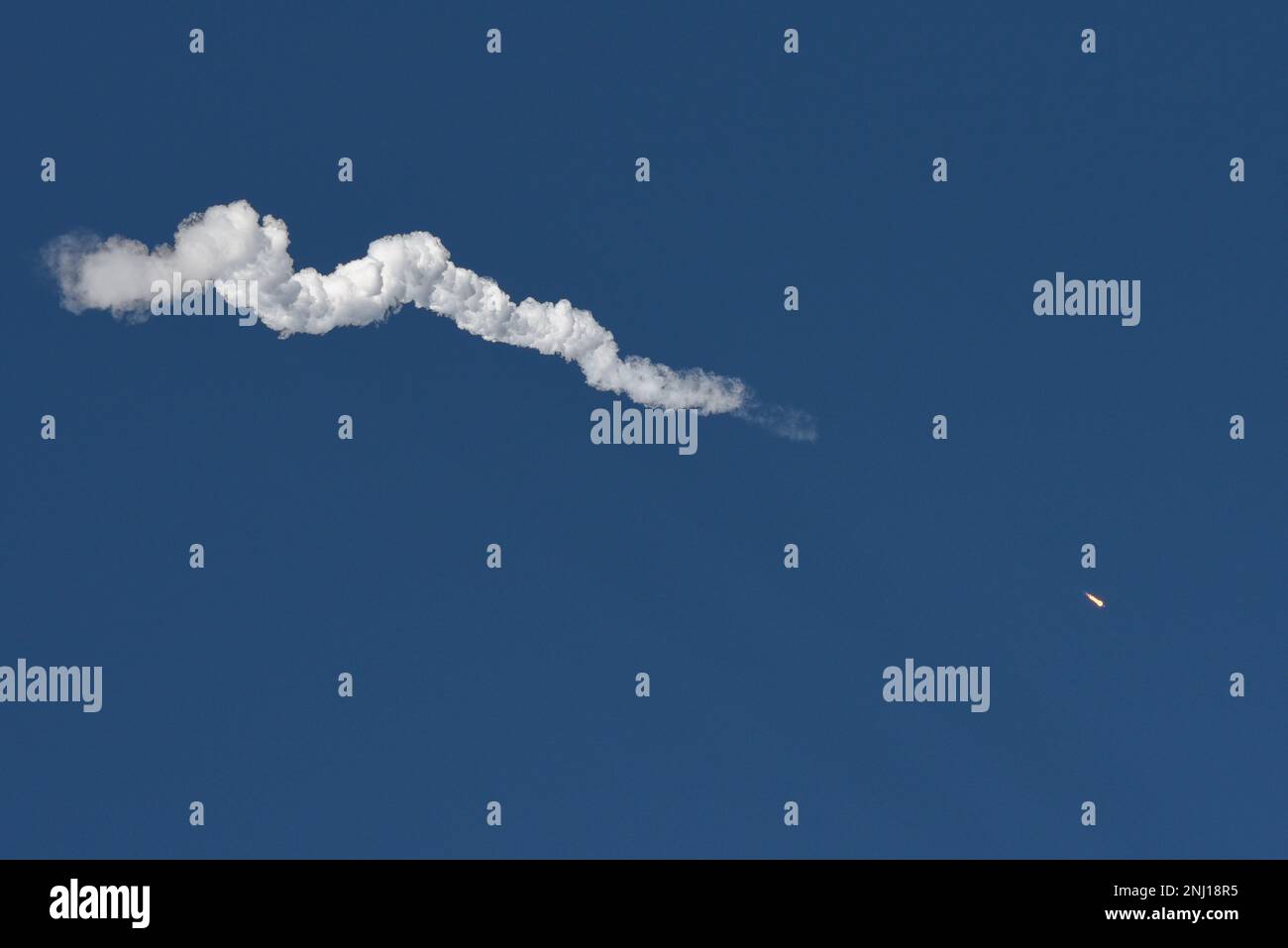 A Falcon 9 rocket carrying the Korea Pathfinder Lunar Orbiter (KPLO ...