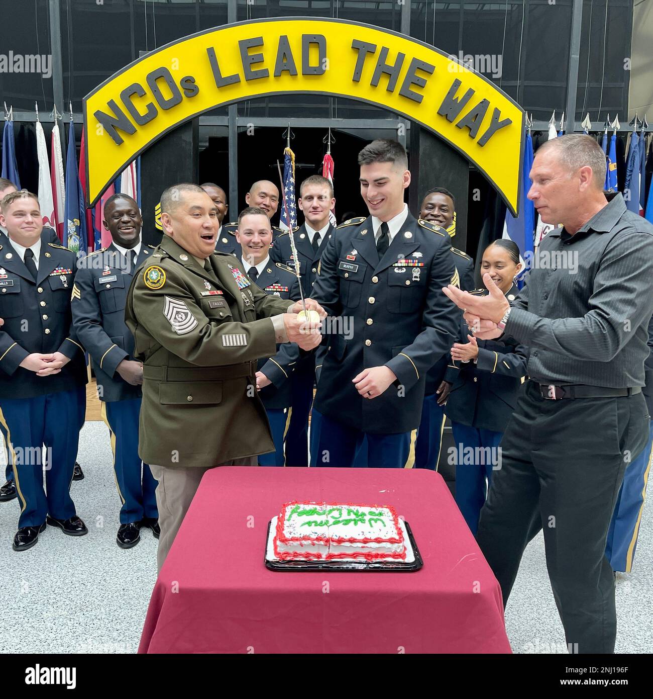 BACH senior enlisted leader Command Sgt. Maj. Marlon Faulds, newly ...