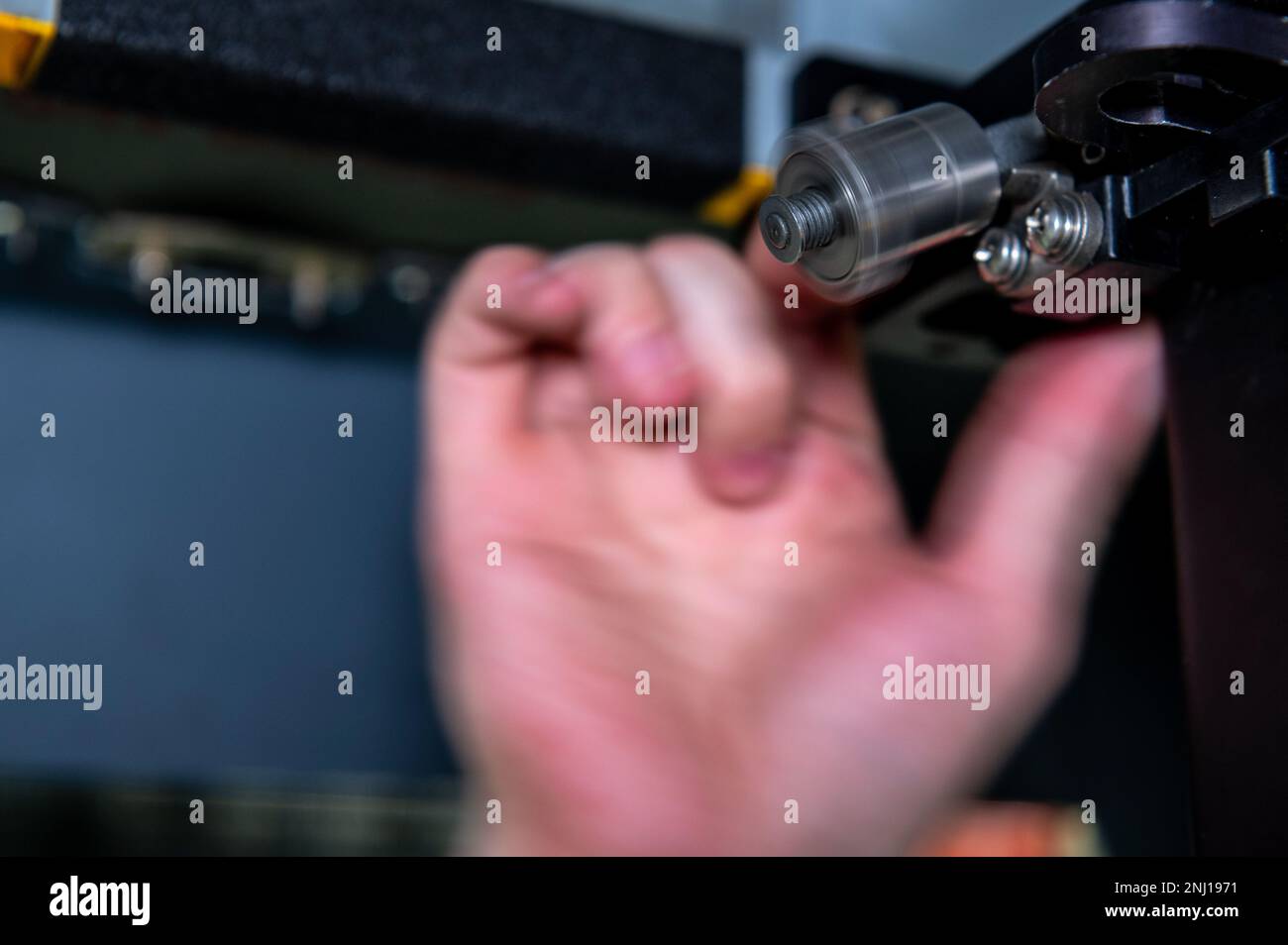 U.S. Air Force Senior Airman Lucas Gross, an Airborne Mission Network ...