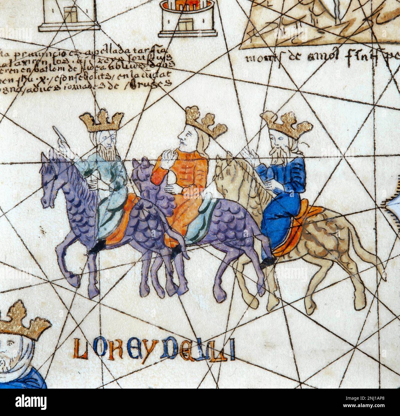 Cresques Abraham / Atlas Catalán, 1375. Museu Marítim de Barcelona ...