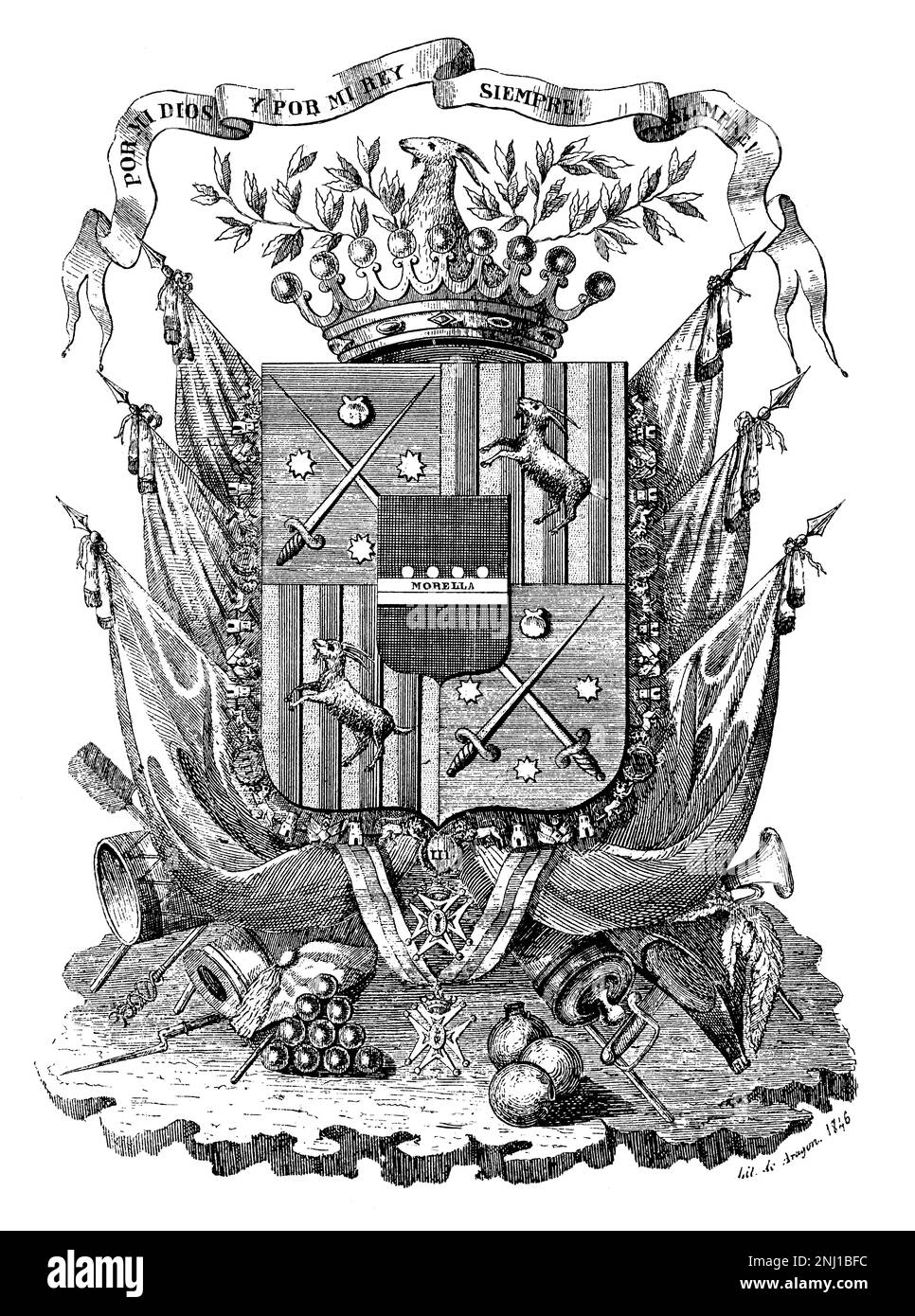 Escudo nobiliario Black and White Stock Photos & Images - Alamy